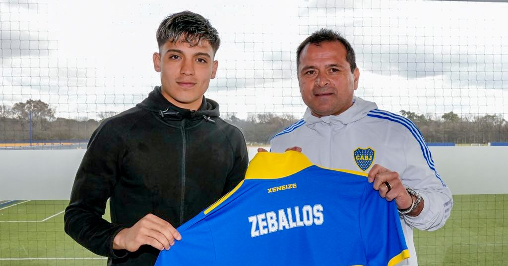 EXEQUIEL ZEBALLOS RENOVÓ SU CONTRATO CON BOCA