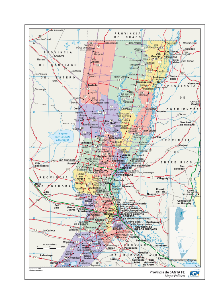 Mapa escolar de Santa Fe puede descargarse gratis