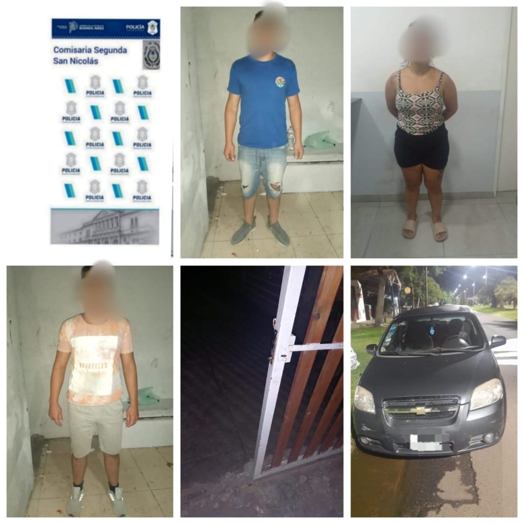 Tres aprehendidos por intentar usurpar una casa en Santa Rosa