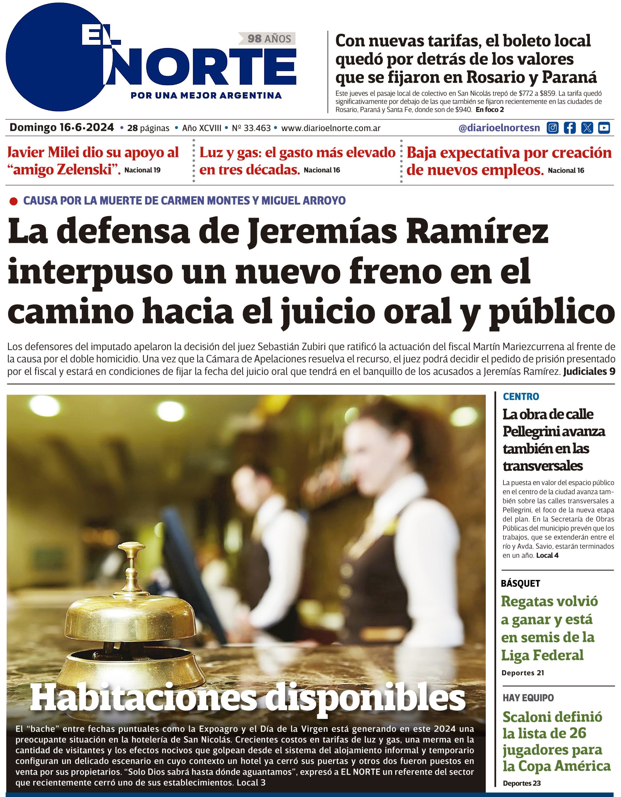 Diario EL NORTE - edición digital – domingo 16 de junio 2024 | Diario ...