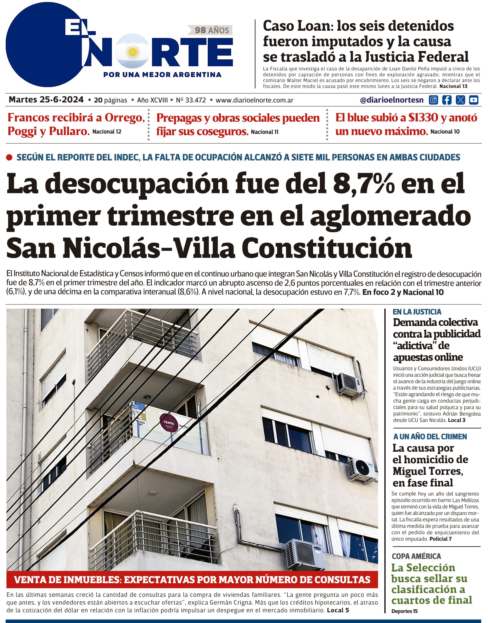 Diario EL NORTE - edición digital martes 25 de junio 2024 | Diario El ...