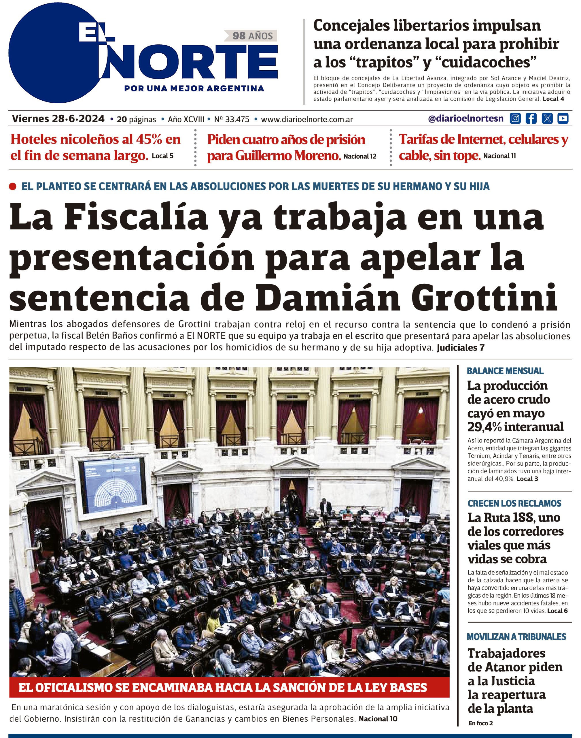Diario EL NORTE - edición digital viernes 28 de junio 2024 | Diario El ...