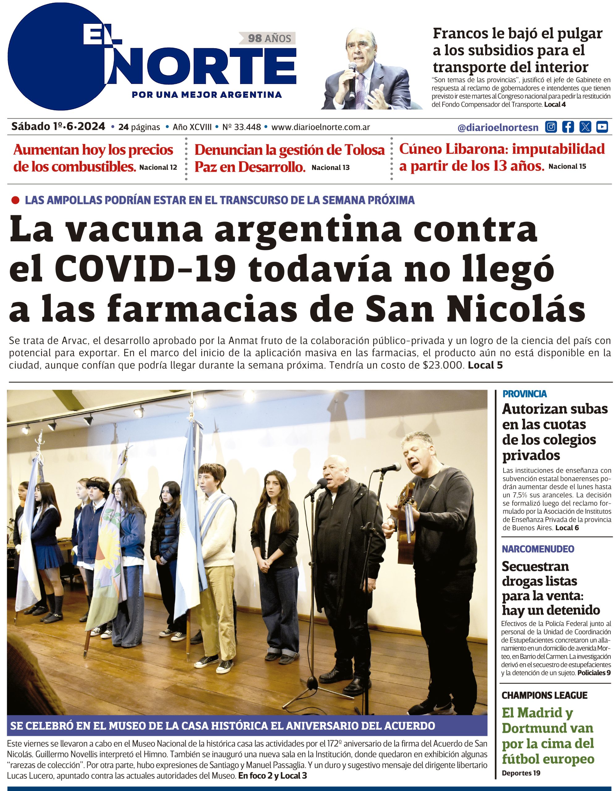 Diario EL NORTE - edición digital – sábado 1º de junio 2024 | Diario El ...