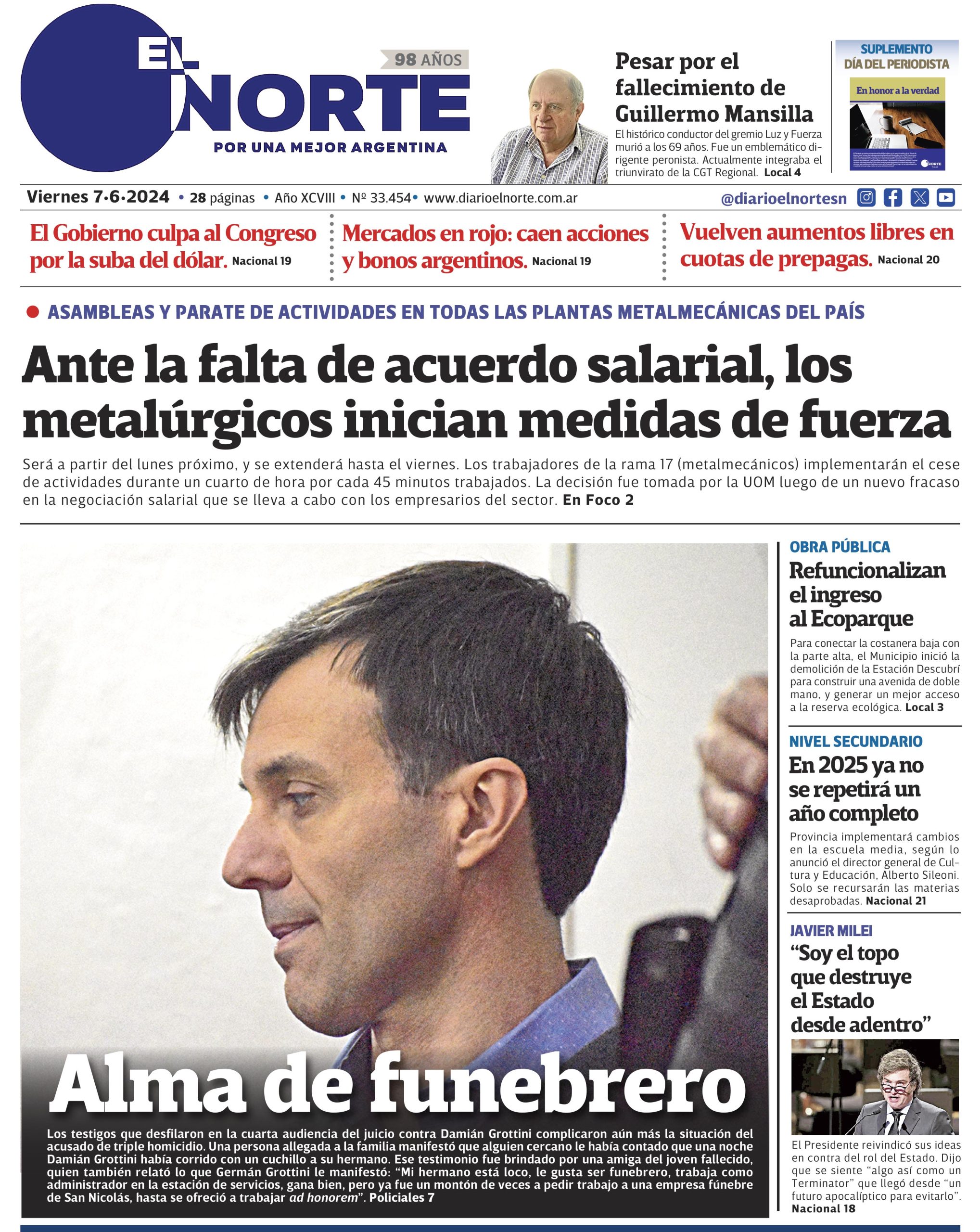 Diario EL NORTE - edición digital – viernes 7 de junio 2024 | Diario El ...
