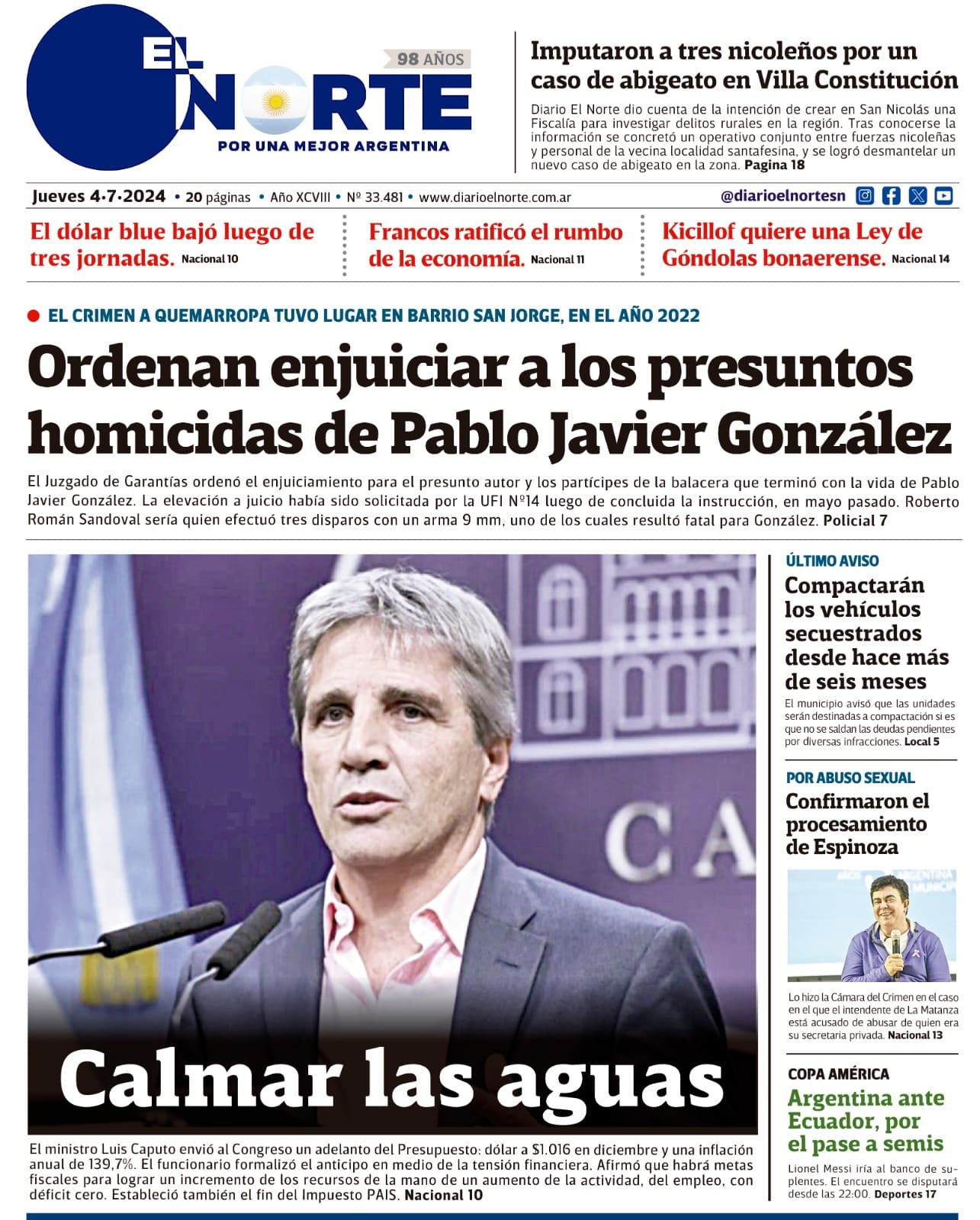 Diario EL NORTE - edición digital jueves 4 de julio 2024 | Diario El ...