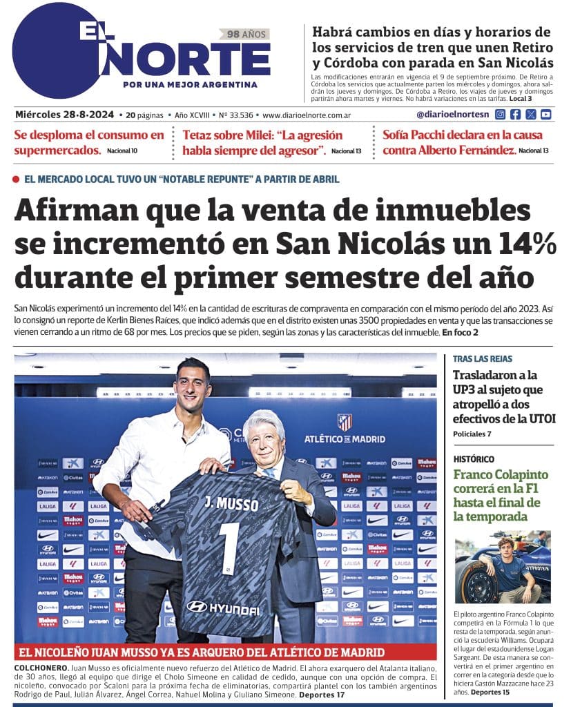 Diario EL NORTE - edición digital miércoles 28 de agosto 2024 | Diario ...